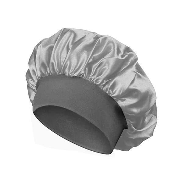 Grey Satin Hair Bonnet | OZ Durag