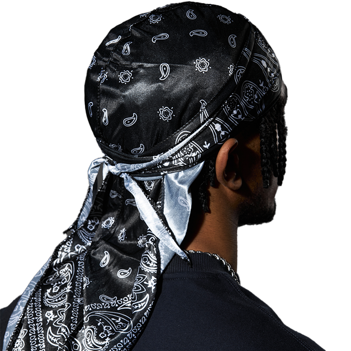 Black Paisley Durag – OZ Durag