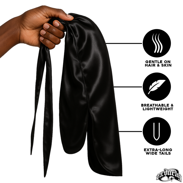Black Silk Durag | #1 In Australia | OZ Durag